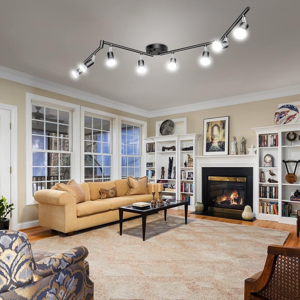 Ceiling Track Lighting Fixture,LED Track Light With Swing Arm,Ceiling ...