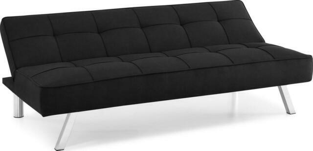 Serta Chelsea 3-Seat Upholstery Fabric Futon - Black for sale online | eBay