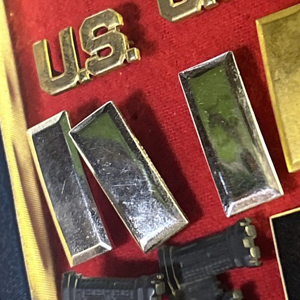 Big lot of Vintage WW2 Military Metals. US Corp of Engineers. Box ...