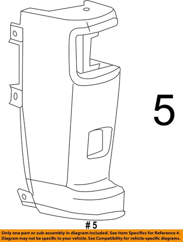 CHRYSLER OEM 19-23 ProMaster 1500 Bumper Components-End Cap 5MA18JXWAA ...