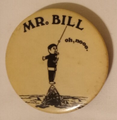 Vintage Mr. Bill "Oh, nooo" Shark Attack 2 1/4" Pinback Button | eBay