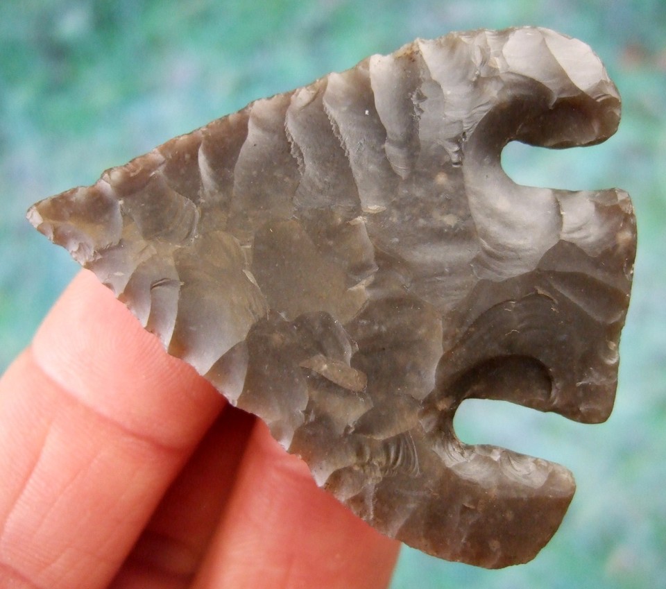 Super Fine Texas Edwards Flint Calf Creek Point with COA Arrowheads ...