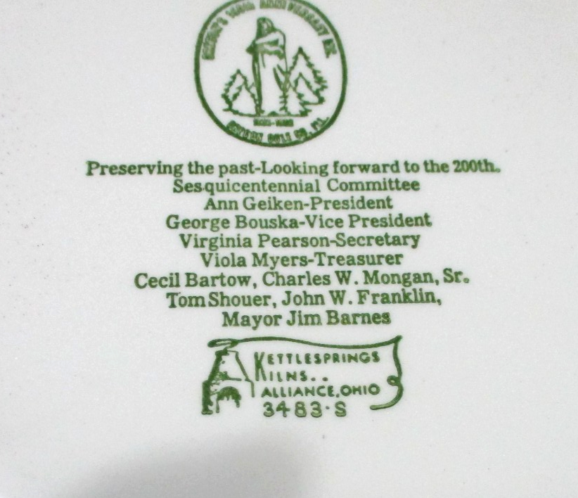 Oregon, Illinois 1836-1986, 10" Plate, 150th Anniversary, Town History ...