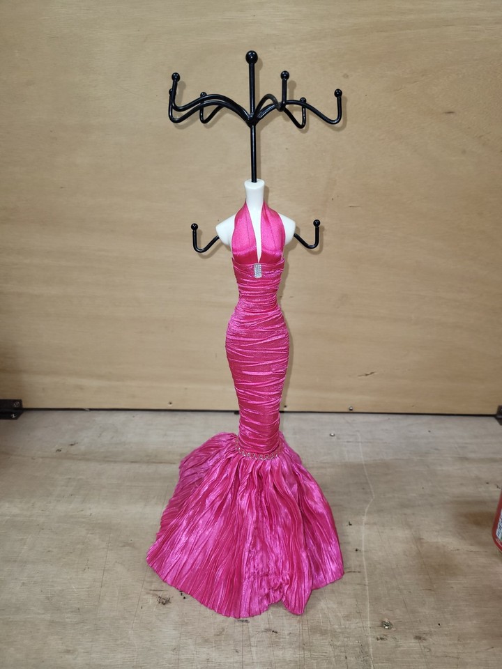 Jewellery Mannequin Lady Display Holder Stand - Pink and Black. | eBay UK