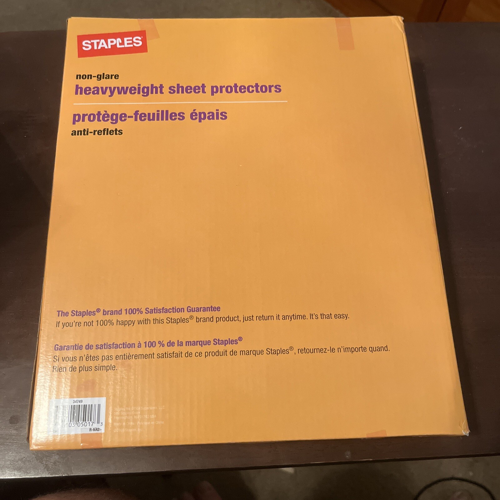 Staples Heavyweight Sheet Protectors Clear 50/Box (34749) 633188 | eBay