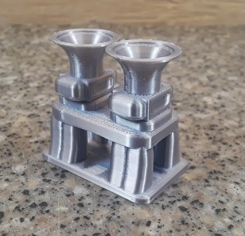 1/10 RC Car Engine Hood Scoop Velocity Stacks Tunnel Ram Intake 3D ...