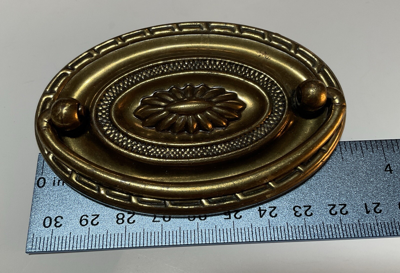 4 Oval Drawer Pull Handles Dresser Hardware Part | eBay