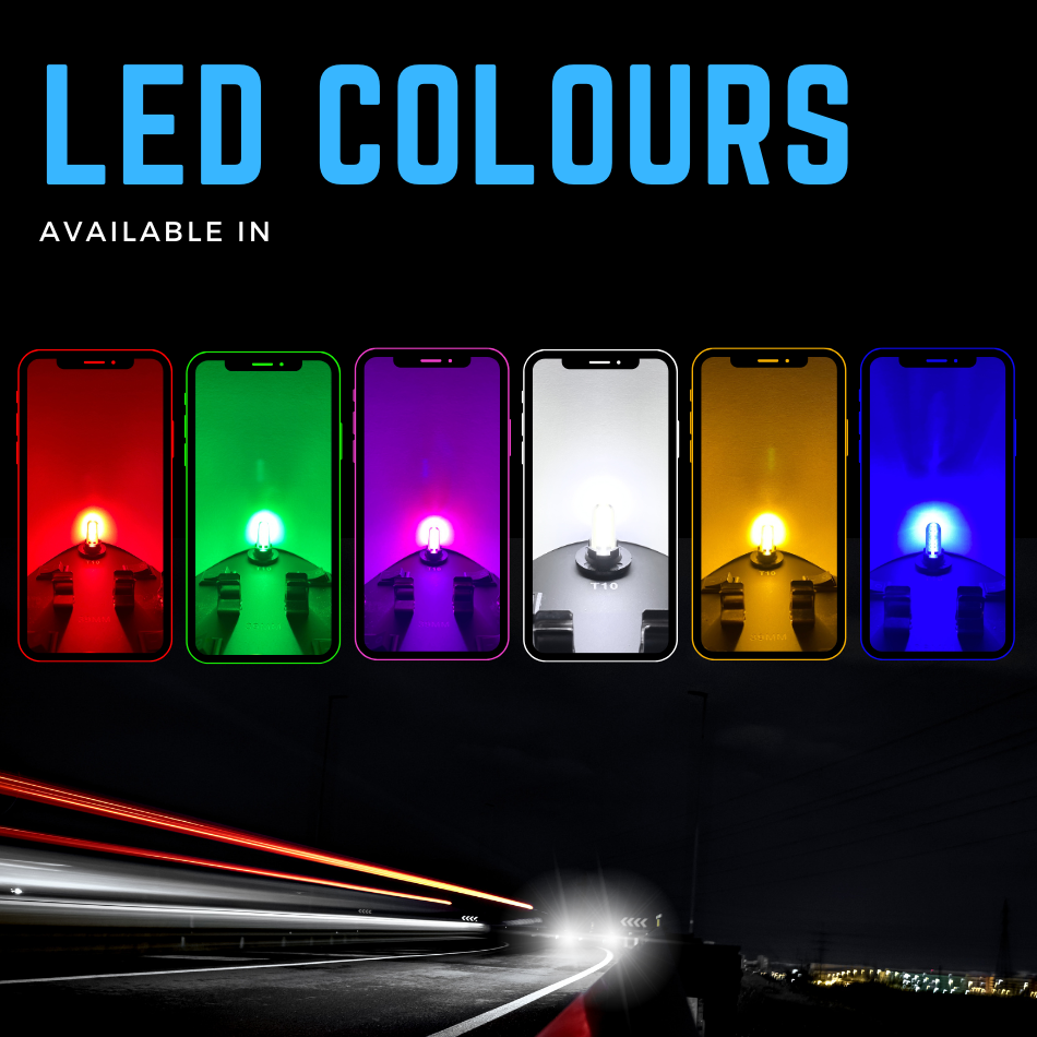 For Seat Leon Cupra FR Led Blue Interior Footwell Light Bulbs 2008-2017 ...