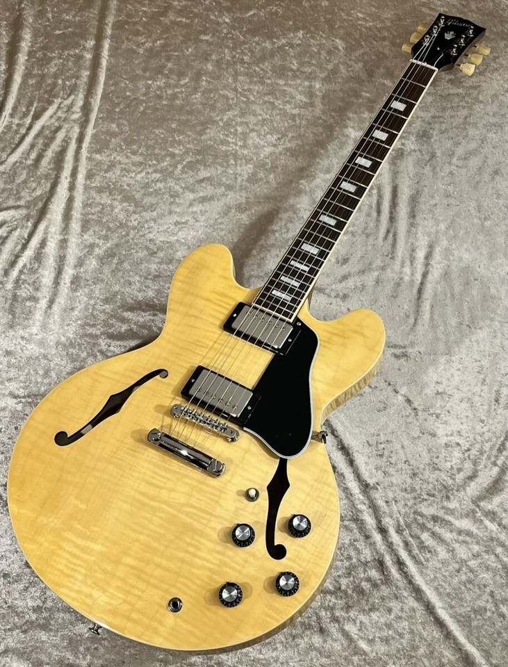 Gibson USA Electric Guitar ES 335 Figured Antique Natural w/Hard Case ...