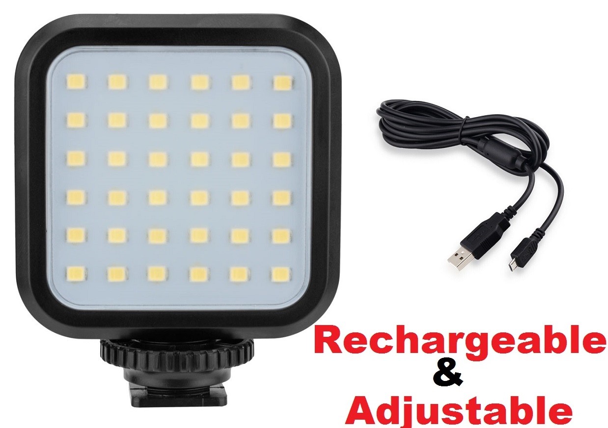 Rechargeable LED Light Set With Power Kit For Panasonic Lumix DMC-LX100 ...