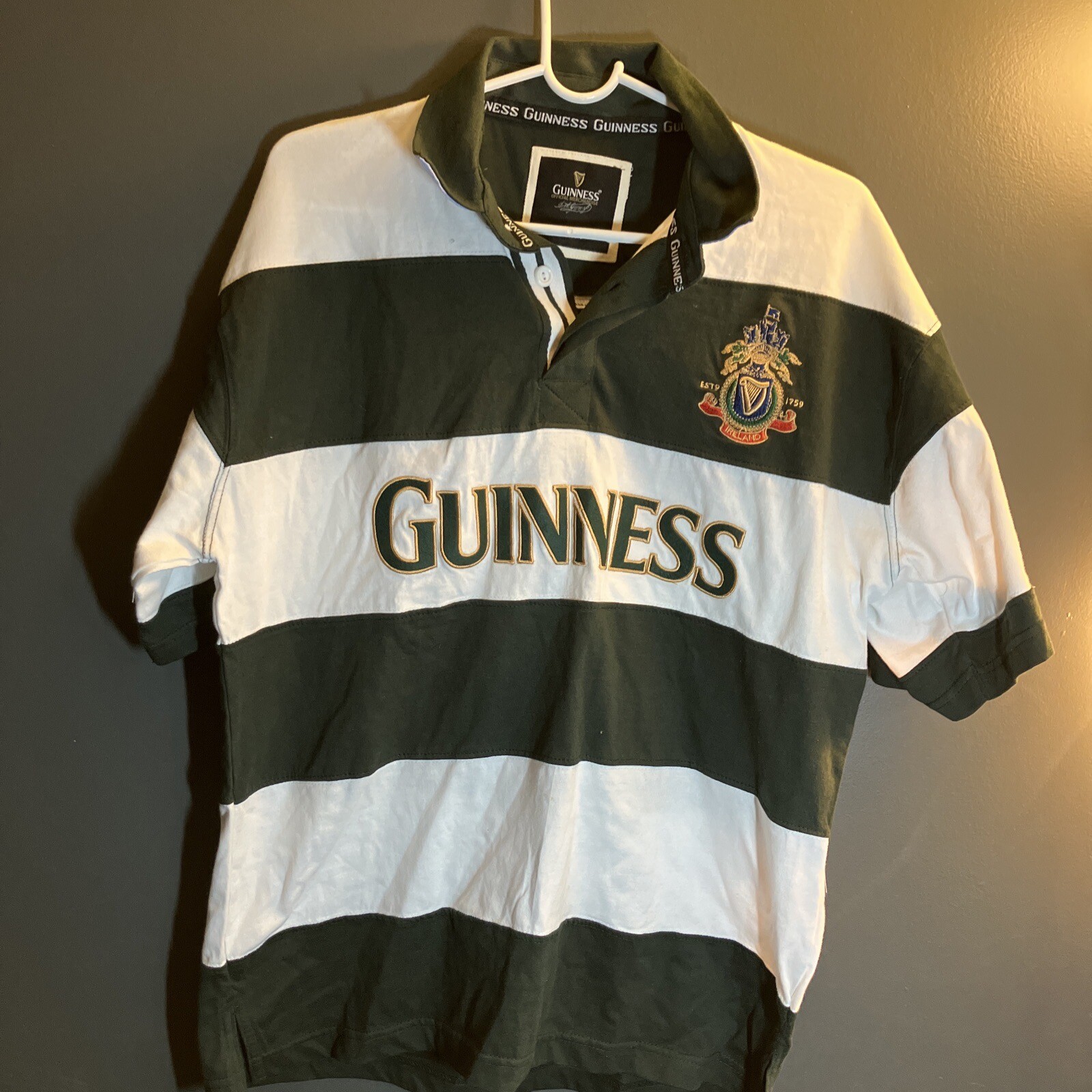 Guinness Official Merchandise Mens Polo Shirt Medium - Gem