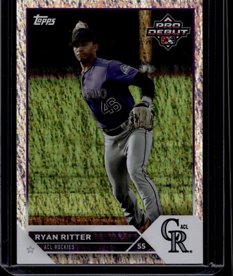 2023 Topps Pro Debut Ryan Ritter #PD-122 Sparkle Foil /175 ACL Rockies ...