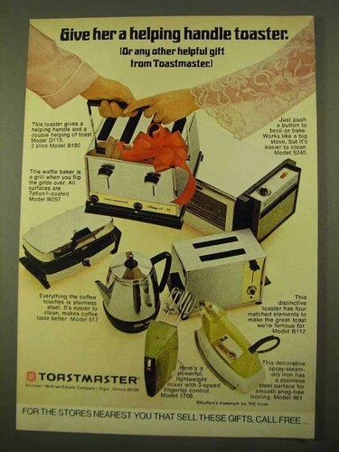 1970 Toastmaster Ad - D115 Toaster, 5240 Toaster Oven | eBay