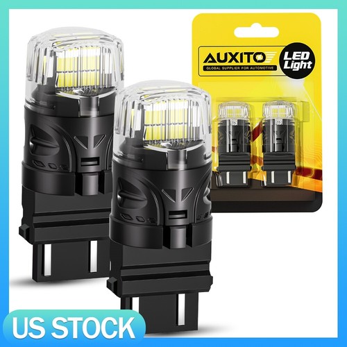 2X 3157 LED Bulb White Reverse Lights Super Bright 3056 3156 4057 4157 ...