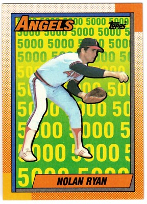 1990 Nolan Ryan Topps - 5000 Strikeouts / The Angels Years HOF #3 | eBay