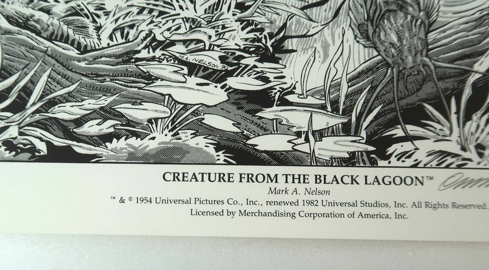 Creature From Black Lagoon Mark A. Nelson LMT Edition 500 Signed MINT ...