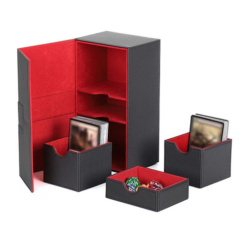 Card Deck Box Magnetic Closure Display Large Twin Flip Decks Case for ...