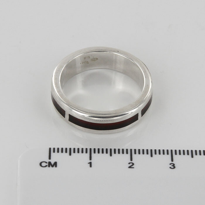 HANDMADE ITALIAN DESIGN Inlaid BALTIC AMBER RING 925 SILVER-WR351 RRP£ ...