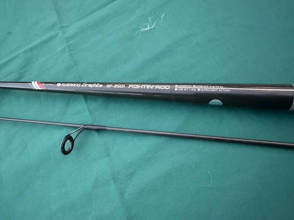 Vintage Shimano Graphite Fighting Rod SF-2501 5' Ultra Light Action 2 ...