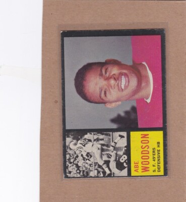 1962 TOPPS FOOTBALL ABE WOODSON #161 49ERS EX *A17636 | eBay