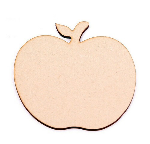 10 x MDF Apple Shapes Apples for Craft Teacher Plaques 80mm | eBay UK