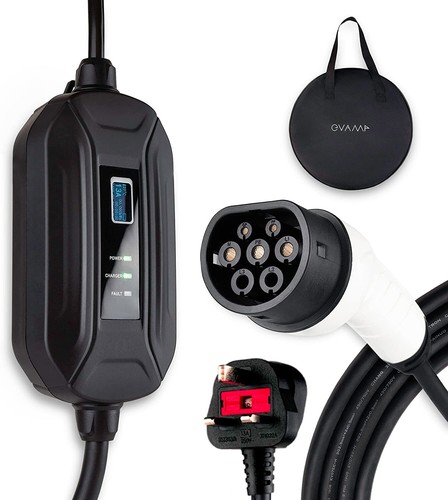 Citroen eC4 Charging Cable Type 2 UK Plug Mains Home Socket EV PHEV ...