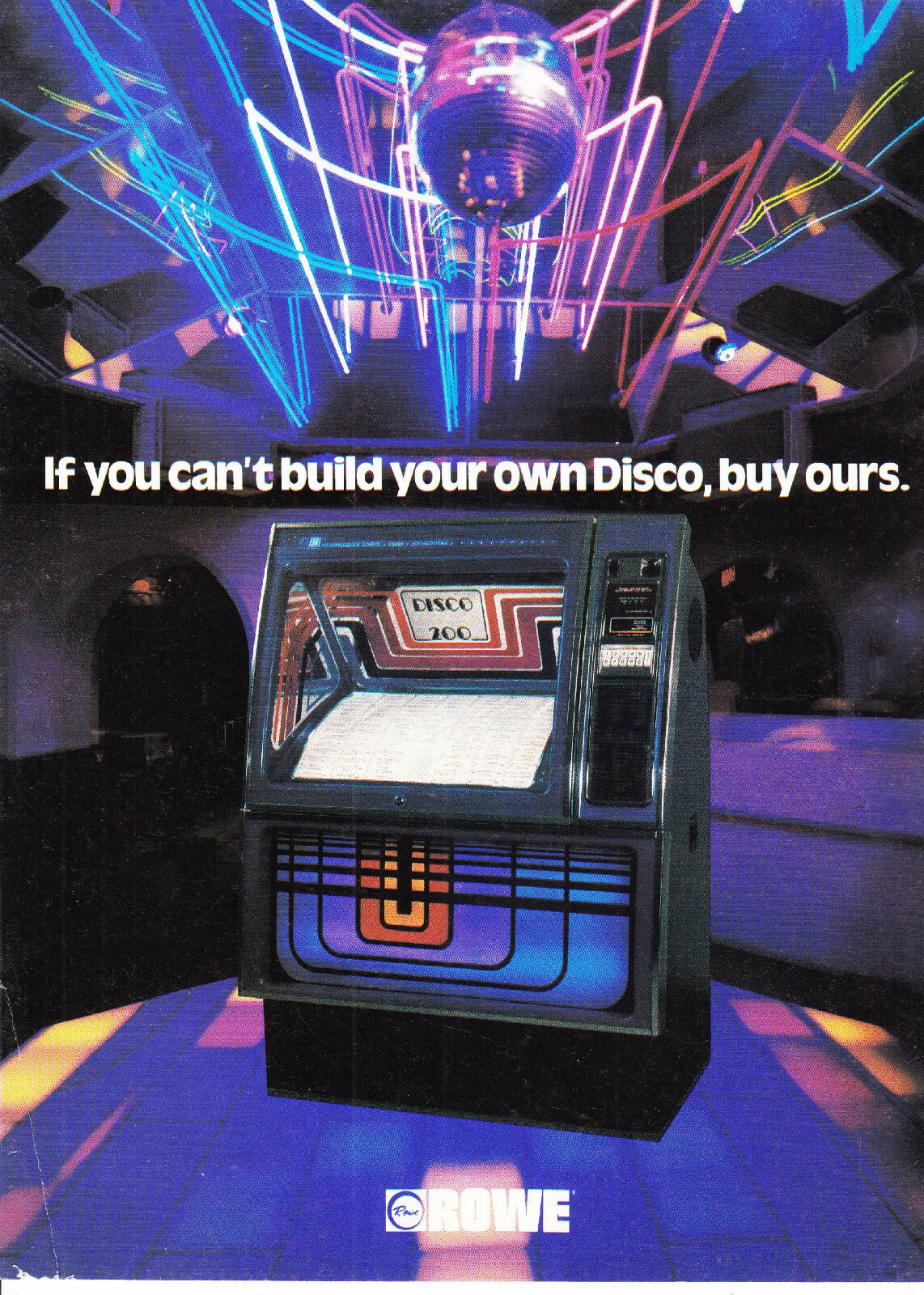 Rowe Disco R-83 1979 100 records juke box jukebox Flyer Brochure BRAND ...