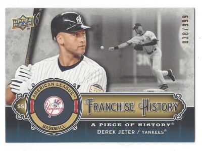 Derek Jeter 2009 UD A Piece of History Franchise History 038/999 CARD ...