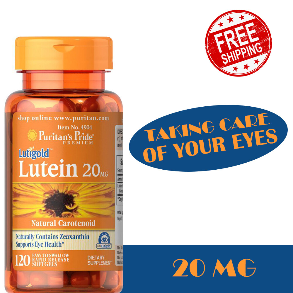 Puritan%27s+Pride+Lutigold+Lutein+Dietary+Supplement+Softgel+-+20+mg ...