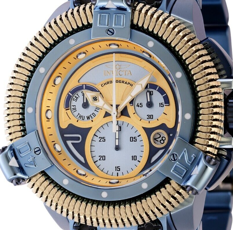 NEW INVICTA 44307 KING PYTHON SWISS RONDA Z60 CHRONOGRAPH ICE BLUE ...