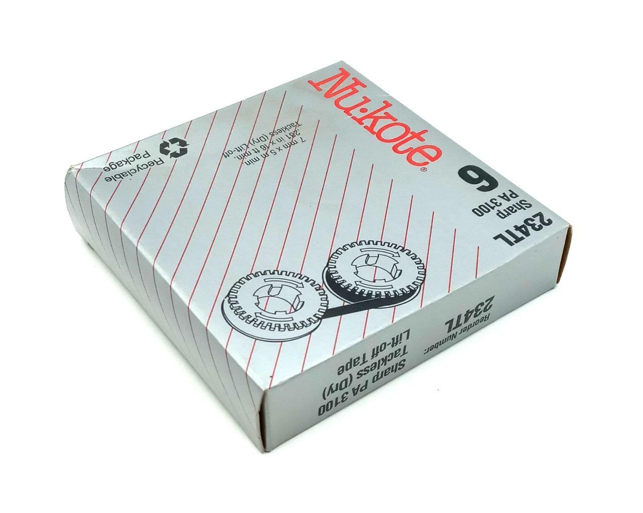 Nukote Sharp PA 3100 PA 3100E Tackless (Dry) Lift-off Tape #234TL- 6 ...