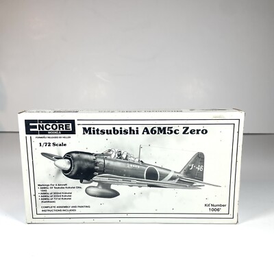 ENCORE 1/72 SCALE MITSUBISHI A6M5c ZERO MODEL KIT #1006 - SEALED!! | eBay