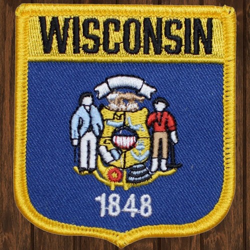 Wisconsin Embroidered Patch — Iron On | eBay UK
