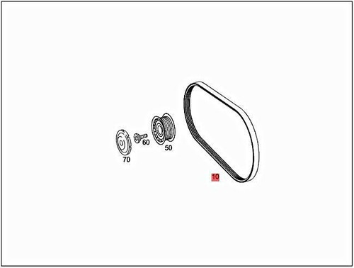 Genuine MERCEDES V251 A209 C204 C209 C216 C219 R230 S204 V-belt ...