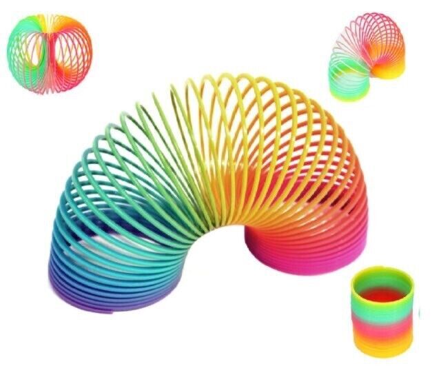 Henbrandt Plastic 6.5cm Rainbow Spring Slinky Toy - KC0217 for sale ...