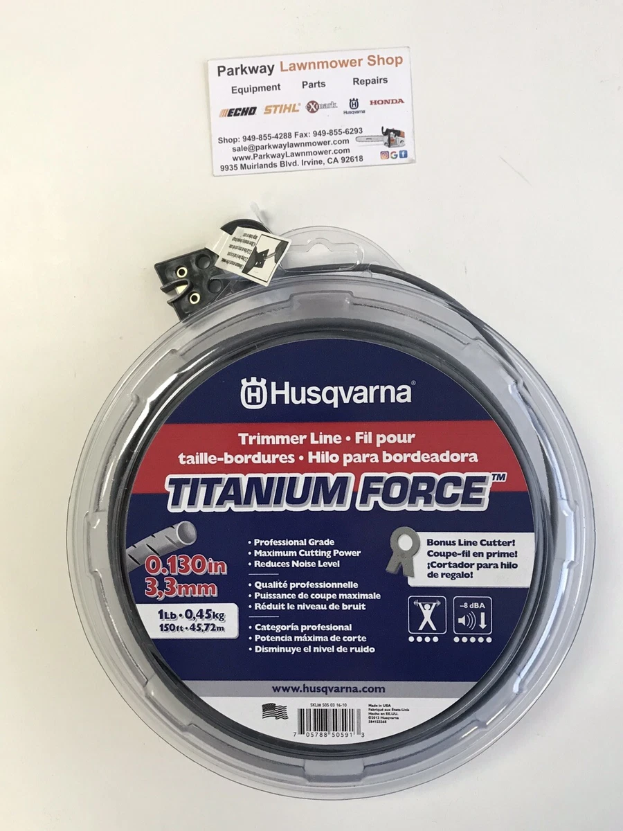 HUSQVARNA COMMERCIAL GRADE TITANIUM FORCE 1LB TRIMMER, 55% OFF