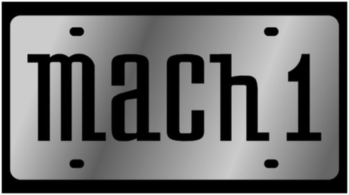 Ford Mach 1 Stainless Steel License Plate (Chrome) | eBay