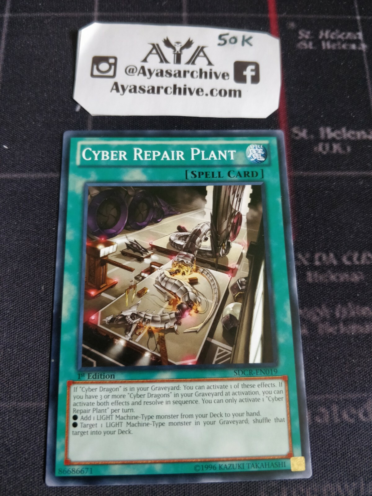 CYBER REPAIR PLANT - 1ST ED COMMON NM/VLP SDCR-EN019 - YUGIOH | eBay