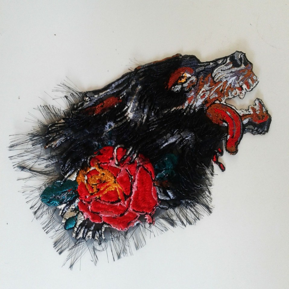 Wolf Handmade Embroidered Patch | eBay