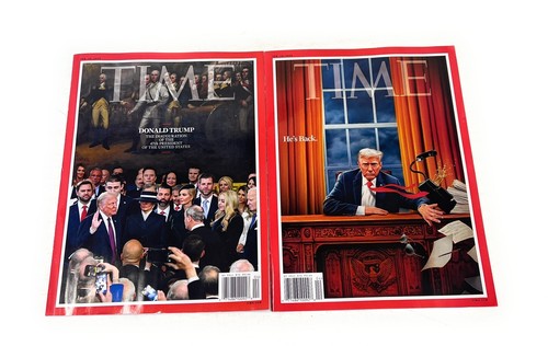 Lot Of 2 TIME Magazine DONALD TRUMP 2025 Inauguration Feb 10 47th ...