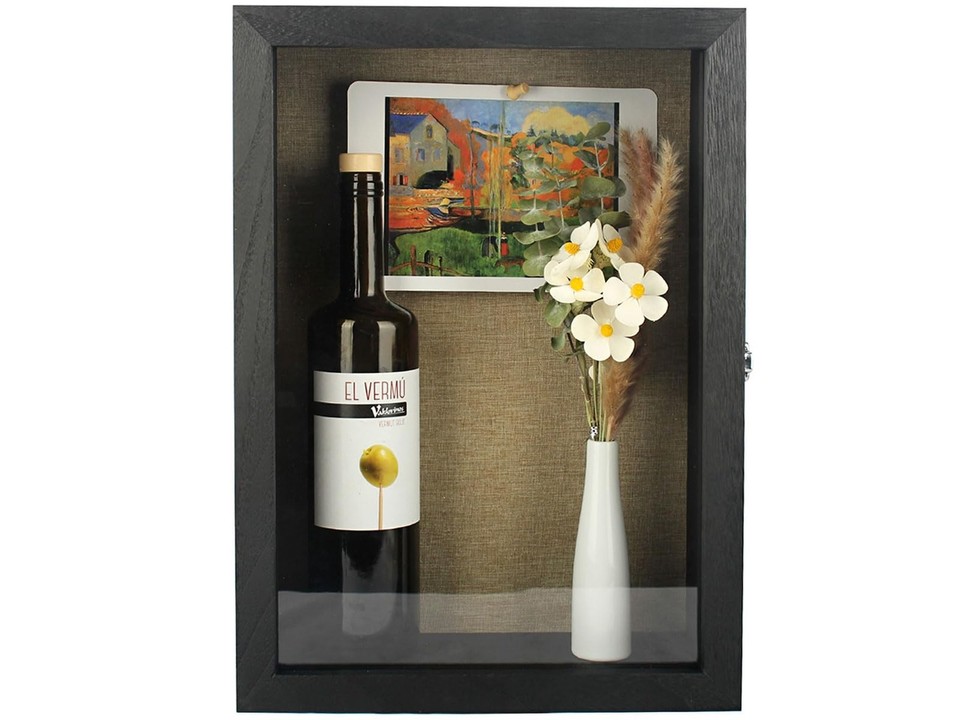 12x17 Extra Deep Shadow Box, Large Shadow Boxes Display Cases with Lock ...