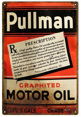 Vintage Pullman Motor Oil Metal Sign | eBay