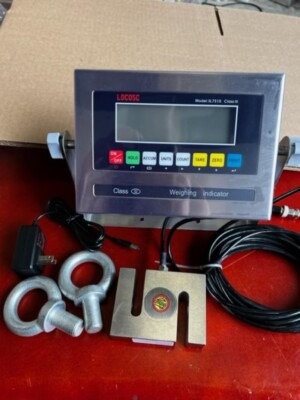 Stainless Steel Crane Scale 5000 X 0.5 lb S Type & Digital Indicator ...