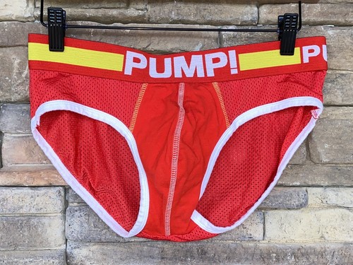 Pump Colorful Nylon L Men's Bikini Briefs Underwear Perforated | eBay