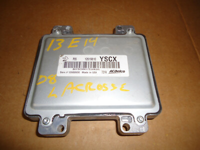 2008 BUICK LACROSSE 3.8L A/T ENGINE COMPUTER ECU ECM 12619810 YSCX ...