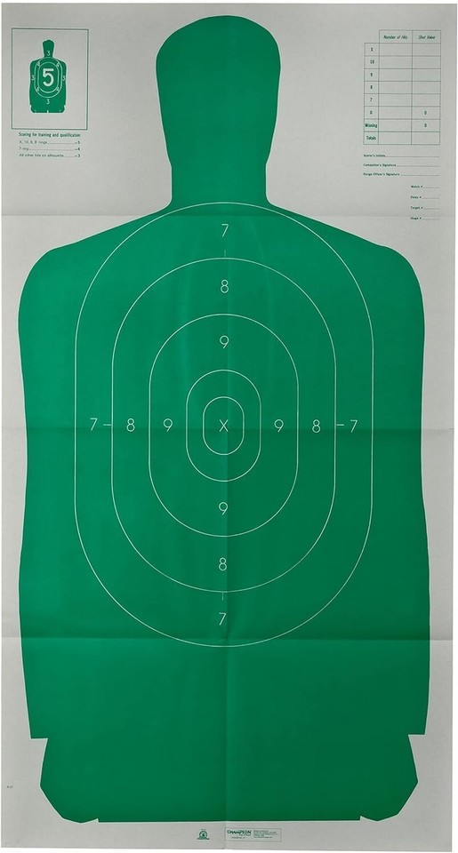 Defense Shooting Practice Targets 24x45-Inch - Pack of 10, High ...