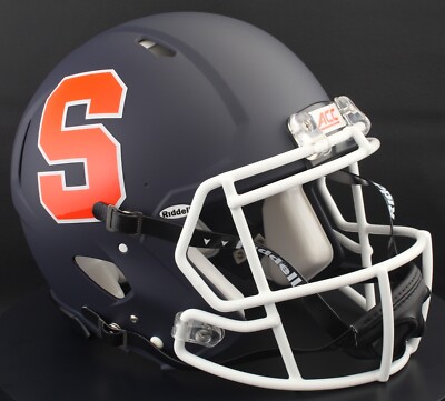 SYRACUSE ORANGE NCAA Riddell Speed Full Size AUTHENTIC Football Helmet ...