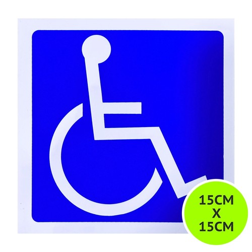 Disabled Sticker Cardboard 400gsm warning signs Disabled vehicle ...