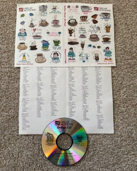 Great Notions Embroidery Design Collection: You Choose Disc (CD-Rom) | eBay