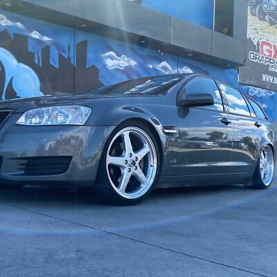 Walky Wheels Holden Walkinshaw Style Silver 20 Inch Staggered 20x8.5 ...